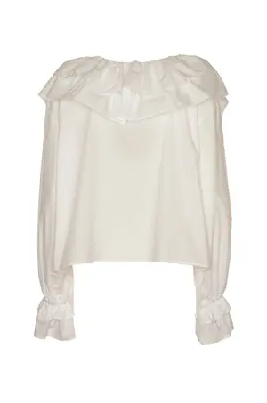 MSGM Ruffle Detail Blouse