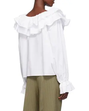 MSGM Ruffle Detail Blouse
