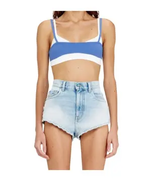 DIESEL® M-zelda Ribbed Panelled Top