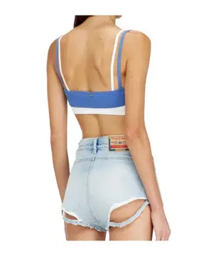 DIESEL® M-zelda Ribbed Panelled Top