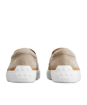 TOD'S Slip-on Sneakers With Elastic Inlay And Embossed Logo