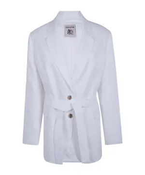SEMICOUTURE Long-sleeve Belted Blazer