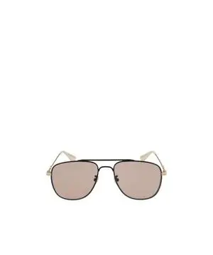 Gucci Aviator Sunglasses With Logo Detail - Nude