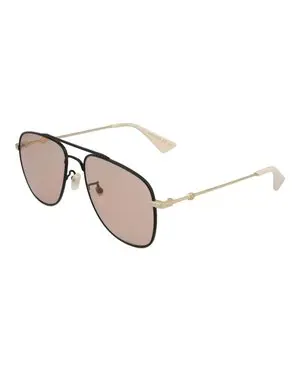 Gucci Aviator Sunglasses With Logo Detail