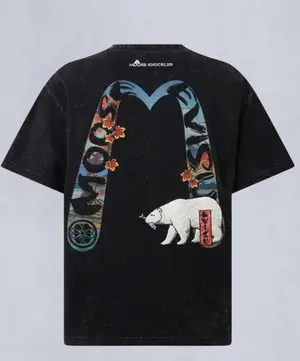 Moose Knuckles X Evisu Embroidered-detail T-shirt