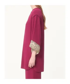 Valentino Garavani Embellished Crewneck Blouse