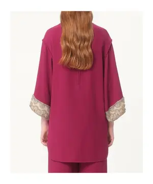 Valentino Garavani Embellished Crewneck Blouse