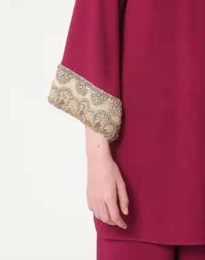 Valentino Garavani Embellished Crewneck Blouse
