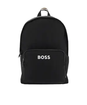 Hugo Boss Contrast Logo Backpack - Black