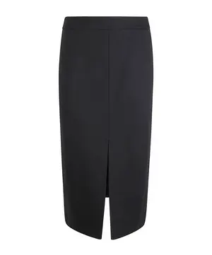 True Royal Slit Midi Skirt