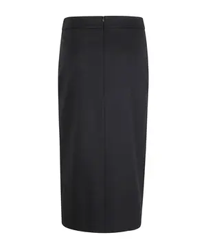True Royal Slit Midi Skirt