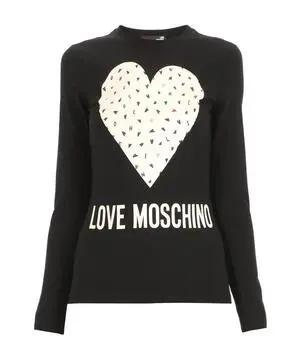 Moschino Long-sleeved T-shirt With Heart Graphic