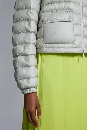 Moncler Down Puffer Jacket With Embossed Logo