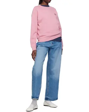 Maison Kitsuné Crewneck Sweatshirt With Fox Head Patch