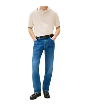 Tommy Hilfiger Woven Linen Polo Shirt