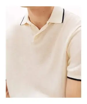 Tommy Hilfiger Woven Linen Polo Shirt