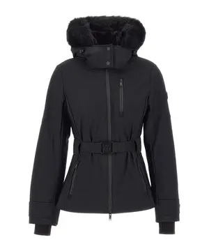 Moose Knuckles Belted Hooded Jacket