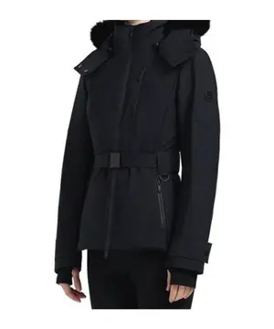 Moose Knuckles Belted Hooded Jacket