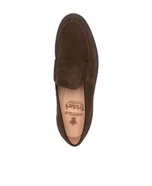 TRICKER'S Suede Penny Loafers - Black