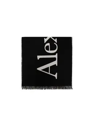 Alexander Mcqueen Fringe Scarves For Men