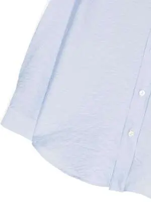 DONDUP Striped Shirt With Logo Plaque
