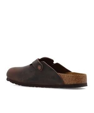 BIRKENSTOCK Boston Soft Footbed Mules - Brown