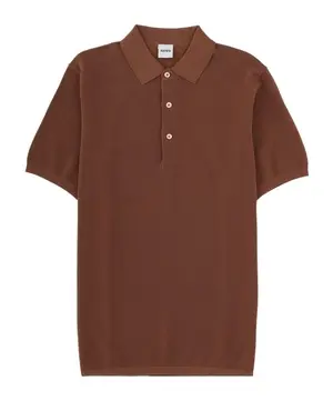 Aspesi Textured Knit Polo Shirt