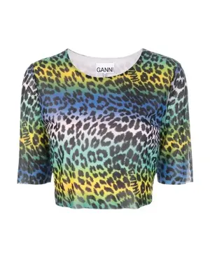 Ganni Cropped T-shirts For Women