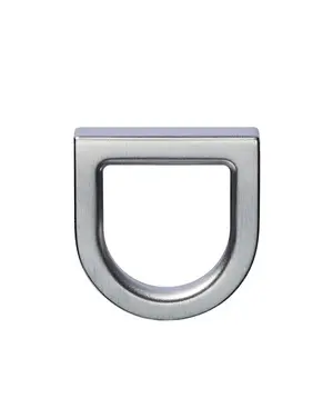 Rick Owens D-ring Logo-engraved Ring - Gray