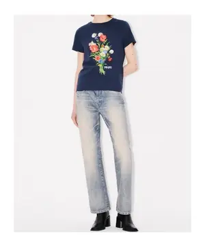 Kenzo Archive Bouquet' T-shirt In Cotton
