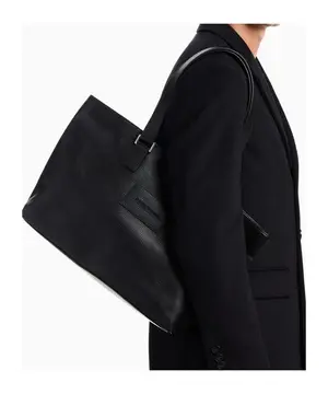 Emporio Armani Leather Tote Bag