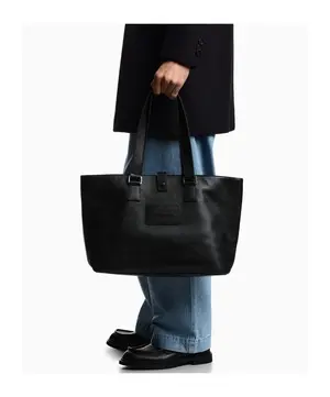 Emporio Armani Leather Tote Bag