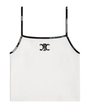 CELINE Celine Embroidered Triomphe Tank Top