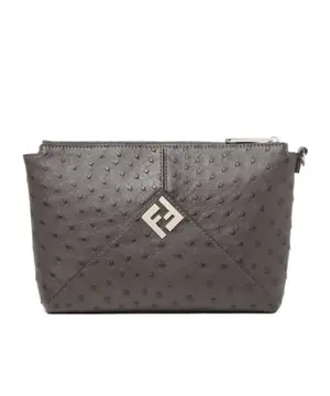 Fendi Lui Clutch Bag - Dark Gray