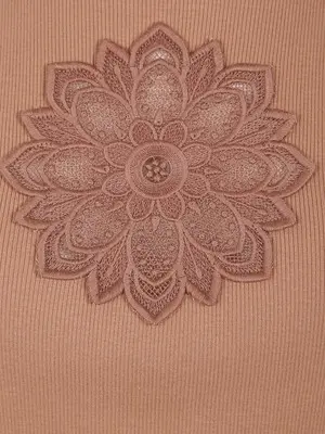 TWINSET Ribbed Embroidered Tank Top