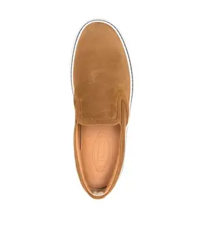 TOD'S Round Toe Slip-on Loafers