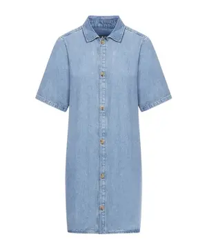 A.p.c. Classic Collar Denim Mini Dress