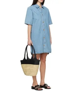 A.p.c. Classic Collar Denim Mini Dress