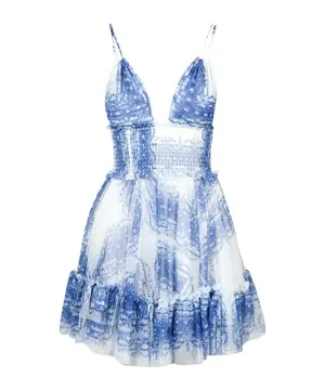 Philosophy Di Lorenzo Serafini Abstract Pattern Mini Dress