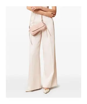 TWINSET High-rise Wide-leg Pants With Side Zippers