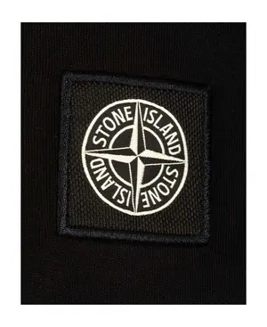 Stone Island Logo Patch Crewneck T-shirt - Black
