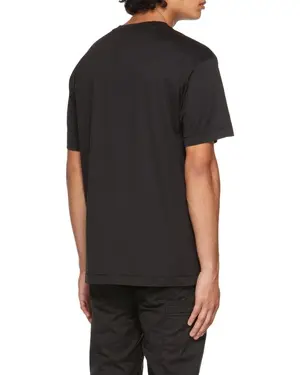 Stone Island Logo Patch Crewneck T-shirt - Black