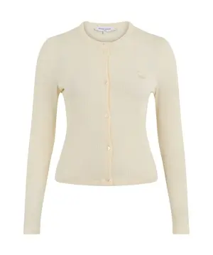 Maison Kitsuné Ribbed Fitted Cardigan - No