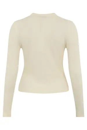 Maison Kitsuné Ribbed Fitted Cardigan