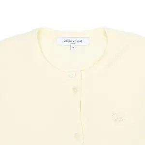 Maison Kitsuné Ribbed Fitted Cardigan