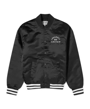 Carhartt Work In Progress Bomber Jacket With Logo Embroidery