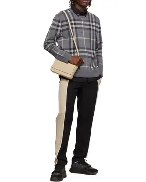 Burberry Check-pattern Wool-silk Jumper