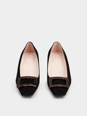 ROGER VIVIER Belle Vivier Suede Pumps