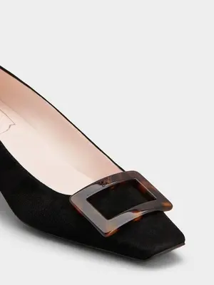 ROGER VIVIER Belle Vivier Suede Pumps