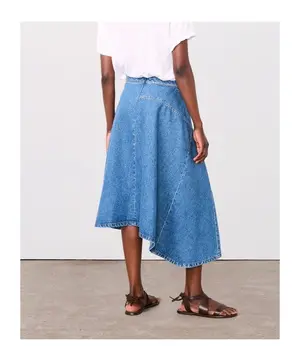 Officine Générale Denim Asymmetrical Skirt